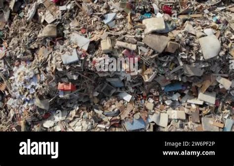 Aerial Scrap Heap Of Landfill And Waste Gota Fria Cold Drop Flood