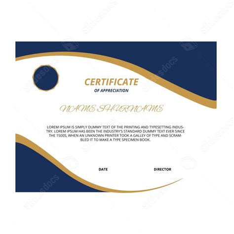 Ms Word Award Certificate Template