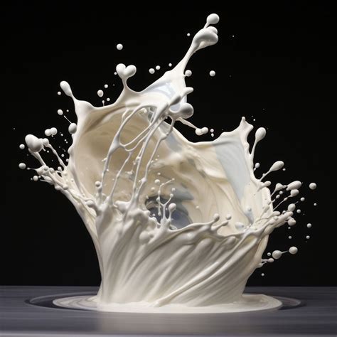 Splash Mokup 3d Milk Splash Effect Graphic Design Milk Splash