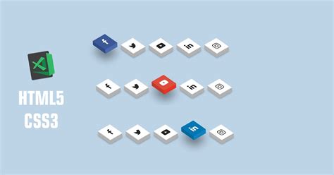 Design Animated Social Css Html