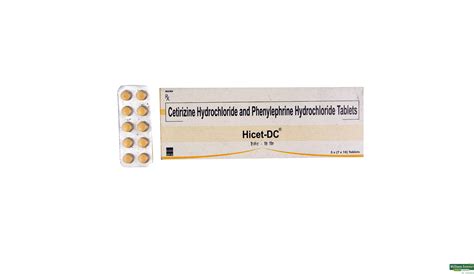 Buy Hicet Dc 10 Tablets Online At Best Prices Wellness Forever