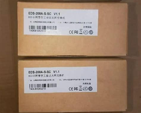 1pc Moxa Eds 208a S Sc Industrial Ethernet Switch Aw 610 40 Picclick Au