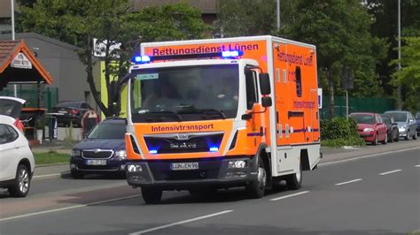 An der Wache Vorbei ITW der Berufsfeuerwehr Lünen auf Alarmfahrt