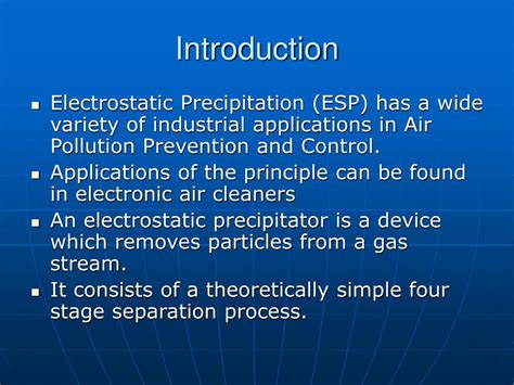 Ppt Electrostatic Precipitators Clean Air Technology Powerpoint Presentation Id3968185