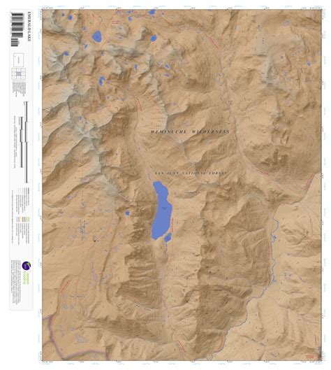 Emerald Lake Colorado 75 Minute Topographic Map Color Hillshade By