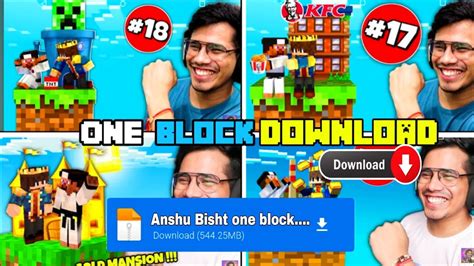 Anshu Bisht Latest One Block World Download For Mcpe Anshubisht