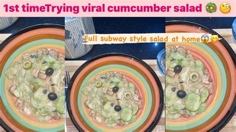 1st Time Trying Viral Cumcumber Recipe🥗👌🏼 All You Need Is Just A Whole