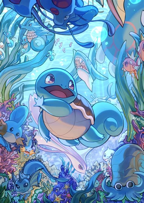 Squirtle Vaporeon Mudkip Milotic Magikarp And 13 More Pokemon