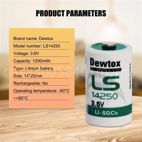 Industrial Control Equipment Ls14250 36v Lithium Battery Ls 14250