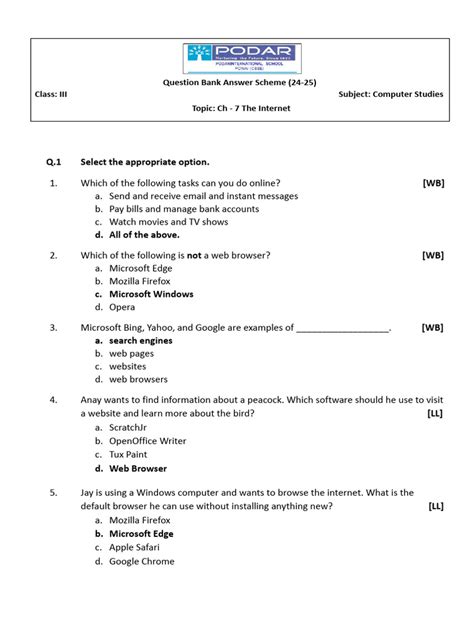 As Qb Iii Cs The Internet Pdf