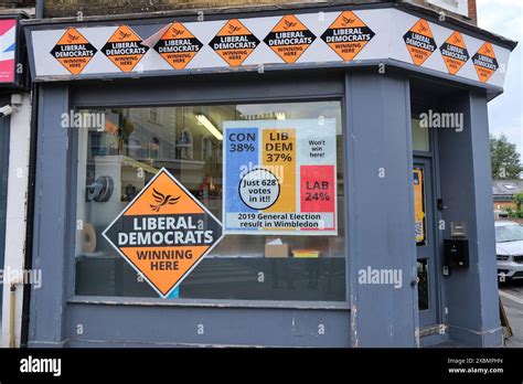 The Liberal Democrats Constituency Office In South Wimbledon Showing A