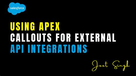 Using Apex Callouts In Salesforce A Guide To External Api Integration Jeet Singh