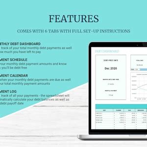 Debt Avalanche Spreadsheet For Google Sheets Debt Payoff Tracker Debt Avalanche Calculator