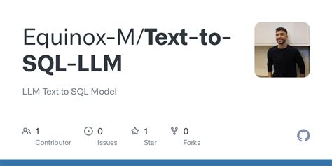 Github Equinox M Text To Sql Llm Llm Text To Sql Model