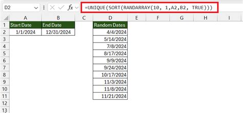 Random Date Generator Free Excel Calculator Myexcelonline