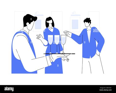 Cocktail Hour Abstract Concept Vector Illustration Stock Vector Image