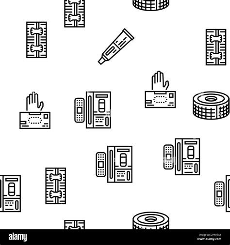 First Aid Emergency Medical Vector Seamless Pattern Stock Vector Image And Art Alamy