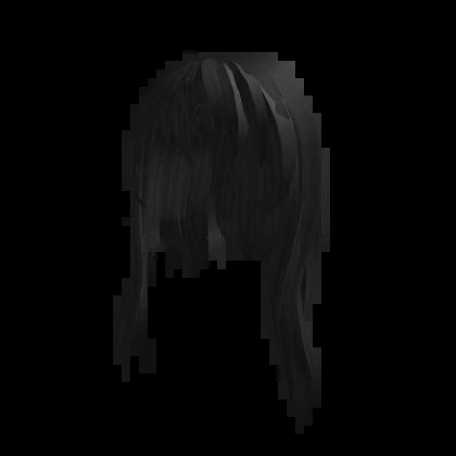 흑발 만화 머리 Roblox