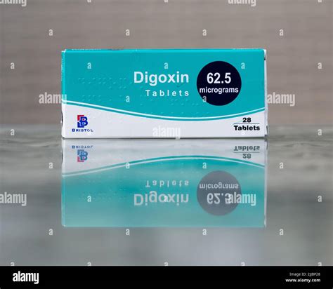Digoxin A Medicine That Treats Heart Problems Such As Arrhythmia And Atrial Fibrillation Stock