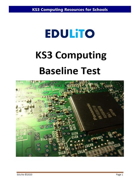 Ks3 Computing Baseline Test2020 Pdf Application Software Software