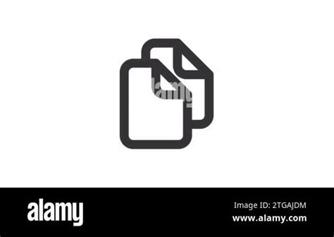 Animated Copy File Line Ui Icon Clipboard Duplicate Document