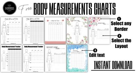 Free Body Measurement Chart Printable Or Online