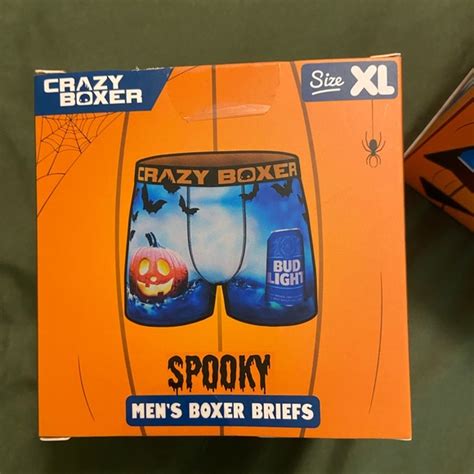 Crazy Boxer Underwear And Socks Mens Spooky Bud Light Boxer Briefs