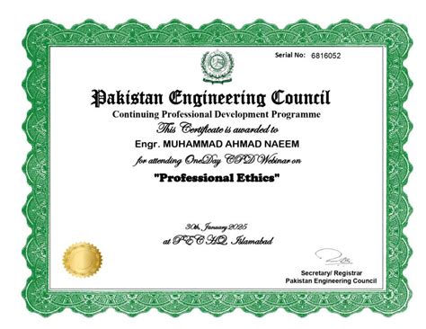 "I'm honored to have received an e-certificate from the Pakistan ...