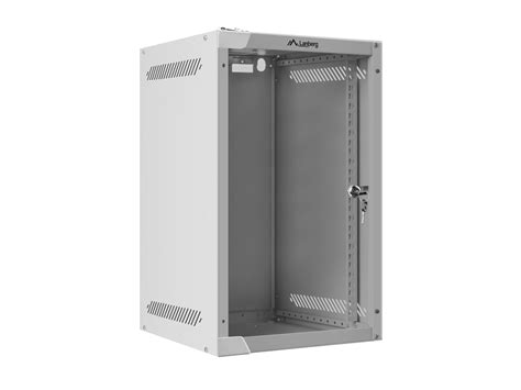 Szafa Instalacyjna Rack Wisz Ca U X Szara Drzwi Szklane Lanberg Flat Pack