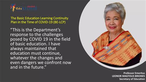 Basic Education Learning Continuity Plan Be Lcp Pptx