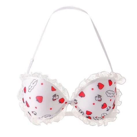 Sanrio Hello Kitty Bra Set Kawaii Sweet Underwear Panties And Bra Set