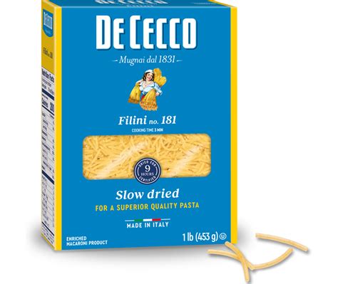 Filini N° 181 Pasta De Cecco Usa