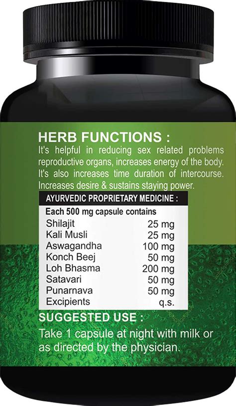Buy Herbal Capsules For Helps To Improves Performance Improves Derive