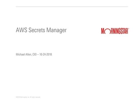 Aws Secretsmanager Pdf