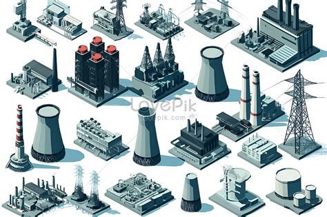 발전소 아이콘 일러스트 무료 다운로드 Lovepik