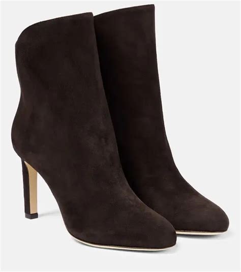 Jimmy Choo Karter 85 Suede Leather Ankle Boots In Brown 30 Off
