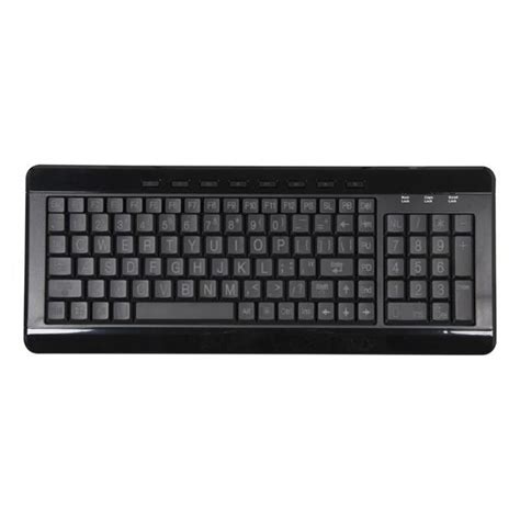 A4tech Large Print And Led Lighting Wired Keyboard Black