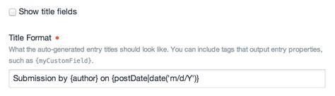 Sections And Entries Craft Cms Documentation 2x