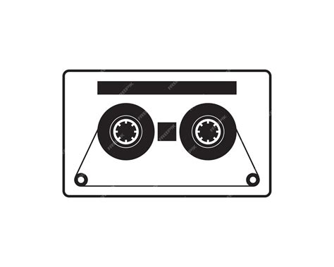 Premium Vector Audio Cassette Tape Icon Design Isolated On White