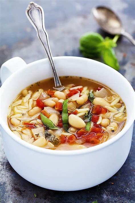 Italian White Bean And Orzo Soup Creme De La Crumb