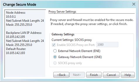 ONS IP Addressing With Secure Mode Enabled Cisco