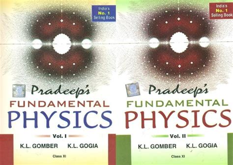 pradeep s fundamental physics class xi set of 2 vols buy pradeep s