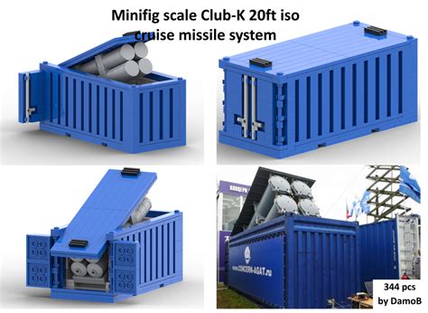 Lego Moc Minifig Scale Club K 20ft Iso Launch Module By Damob Rebrickable Build With Lego