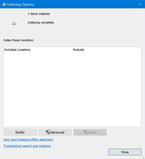 1 item indexed even though i want to completely turn off indexing