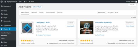 H Ng D N C I T Plugin Litespeed Cache Cho Wordpress T I Li U Host