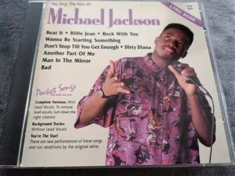 Rare Michael Jackson You Sing The Hits Of Cd Beat It Billy Jean Bad