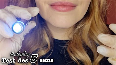 Asmr FranÇais 🌸 Roleplay Examen Medical Test Des 5 Sens Youtube