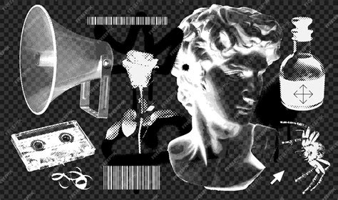 Premium Vector Vintage Yk Set Of Different Cool Elements With Retro