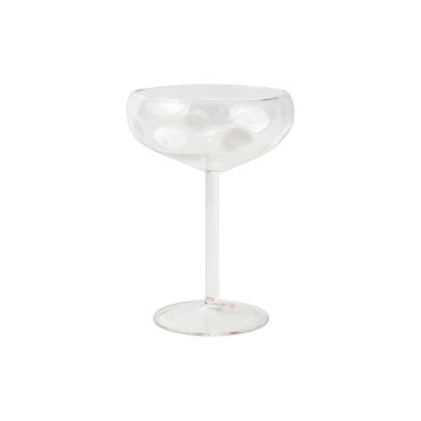 Vietri Drop White Coupe Champagne Glass Distinctive Decor