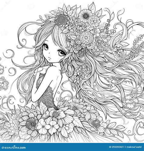 Fantasy Coloring Page Colorful Fairy Tale Village Coloring Page With